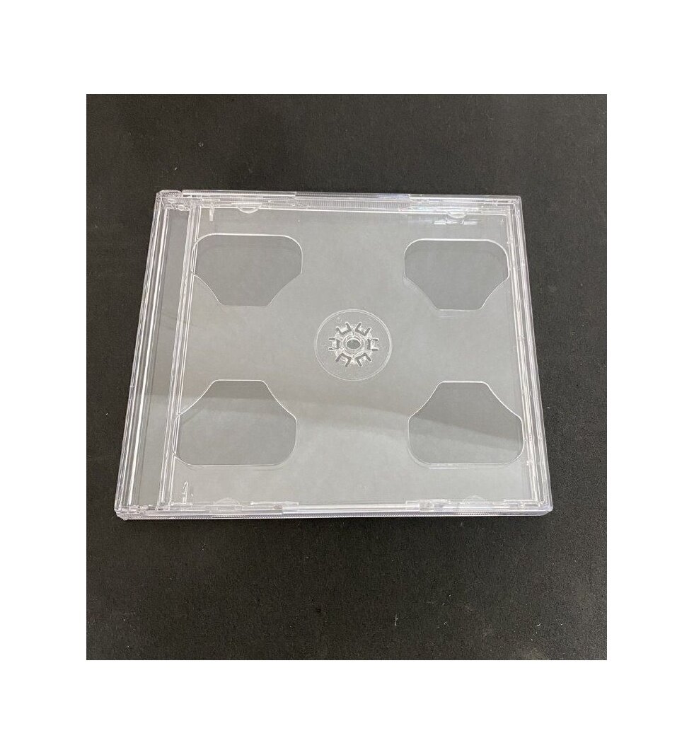 Диск Кейс для двух CD дисков с прозрачным лотком. (Made in Germany) (2 CD)