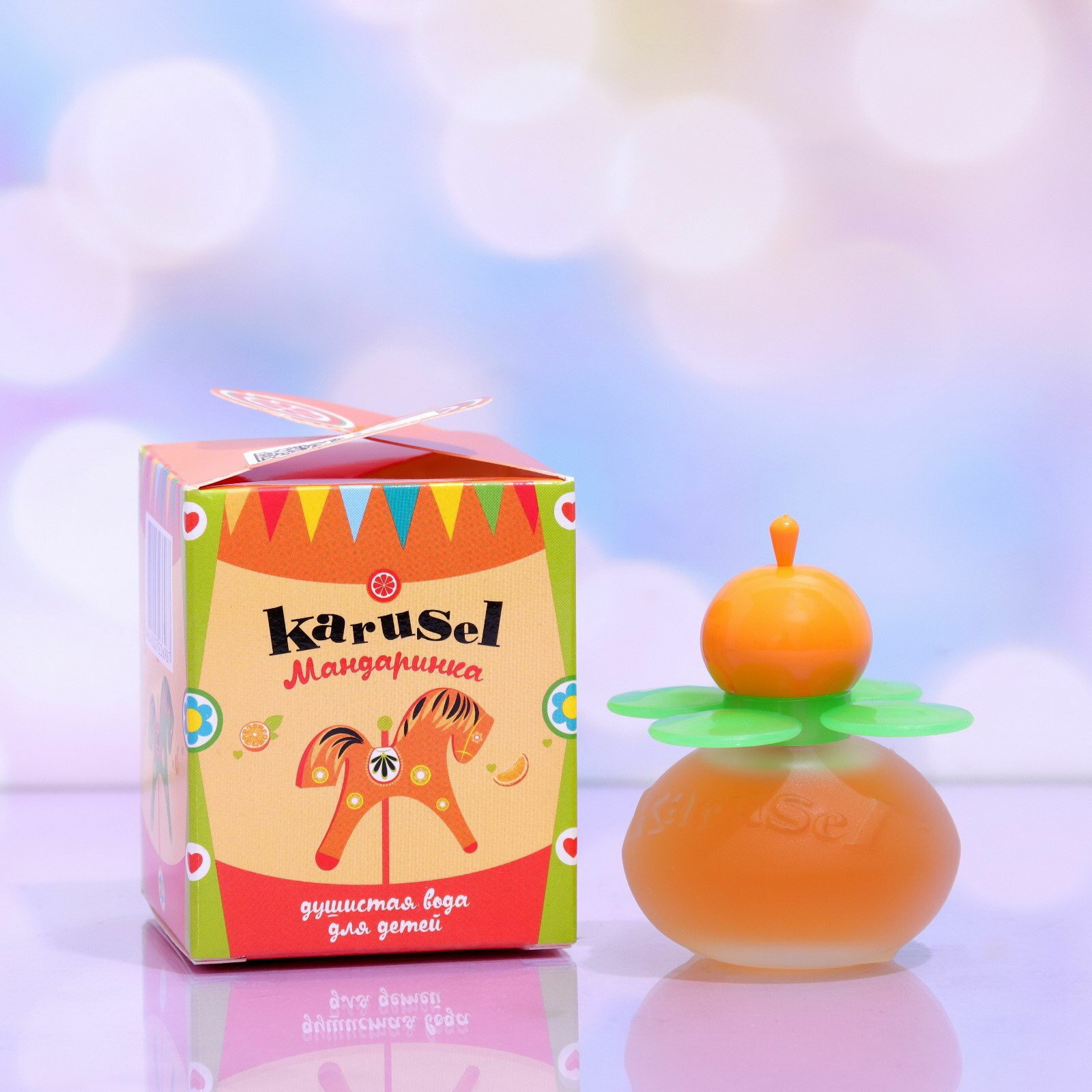 Душистая детская вода KARUSEL мандаринка, 27 мл, аромат: мандарин