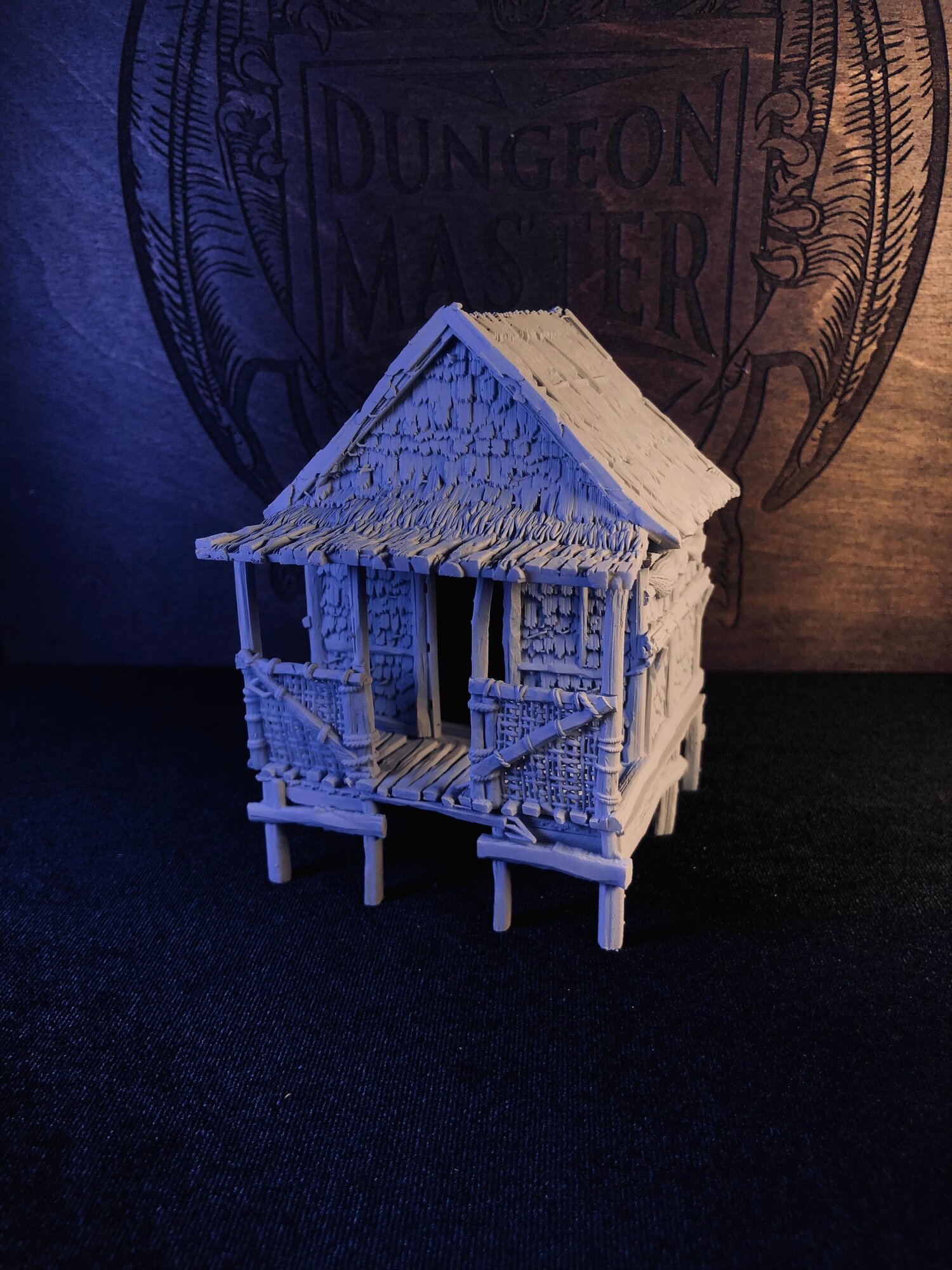 Дом на сваях - Террейн, Миниатюра для настольных игр DnD, ДнД, Dungeons & Dragons, Pathfinder.