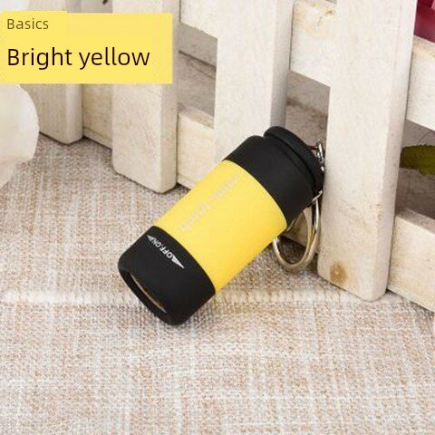 Мини-фонарик LED, мощный свет, бытовой, с USB-зарядкой, портативный, для студентов, маленький фонарик, фонарик-брелок