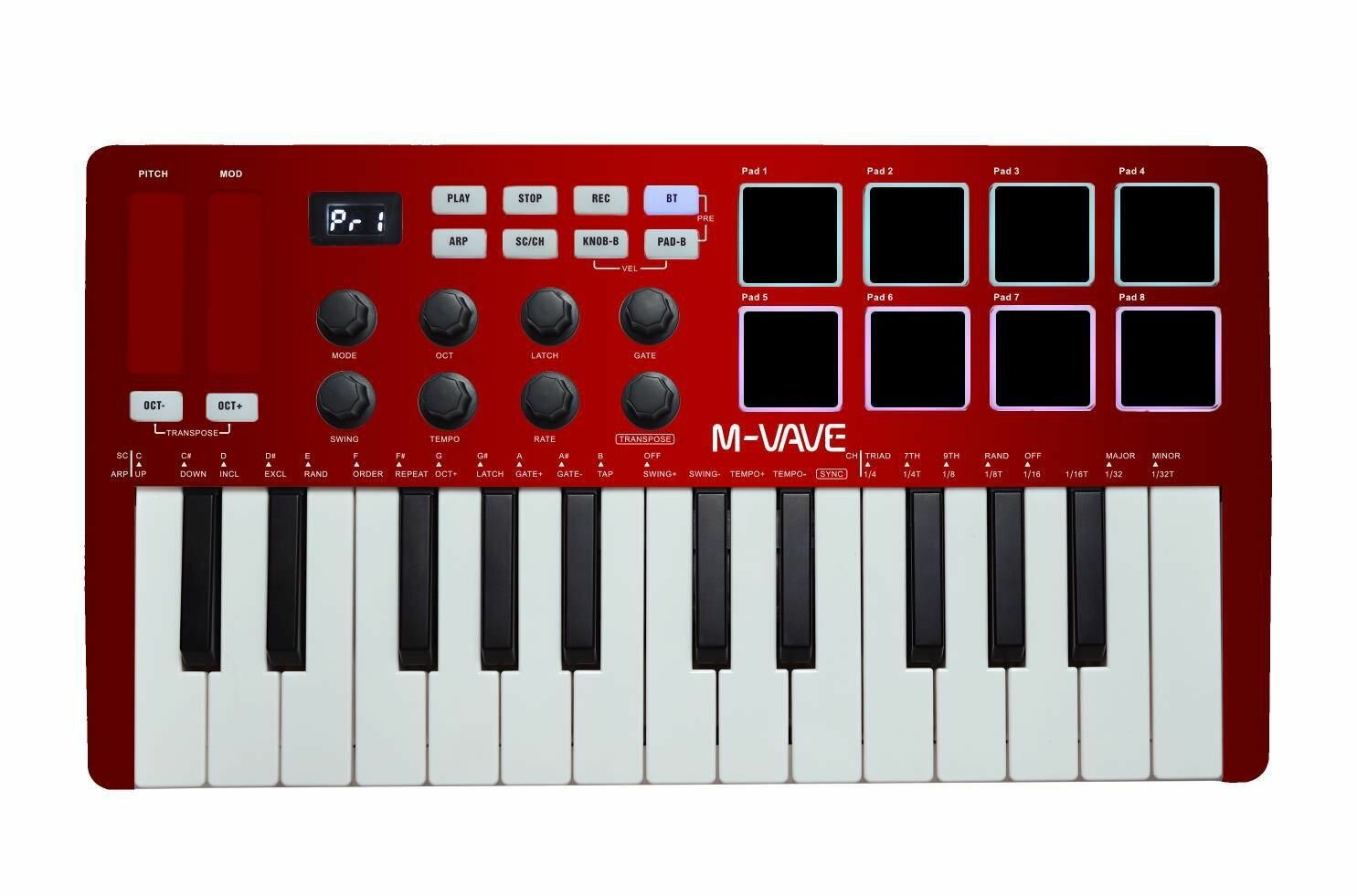 Контроллер MIDI-клавиатуры M-VAVE SMK-25