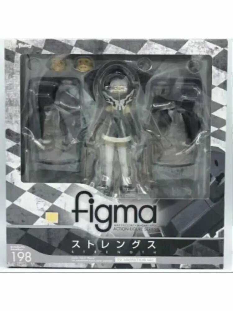 Max Factory BLACK ROCK SHOOTER Figma 198 Strength Коллекция Кукольных Игрушек