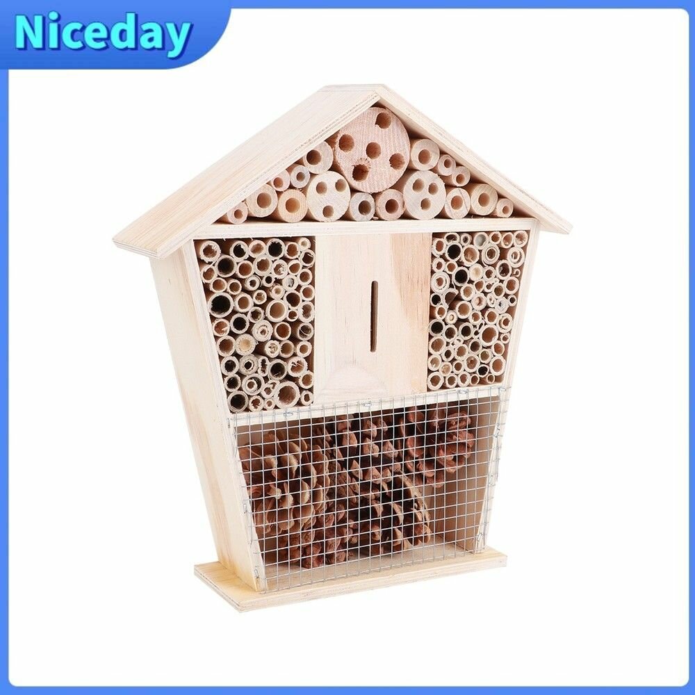 Садовое деревянное укрытие, маленький домик для насекомых, гнездо для пчел, жуков