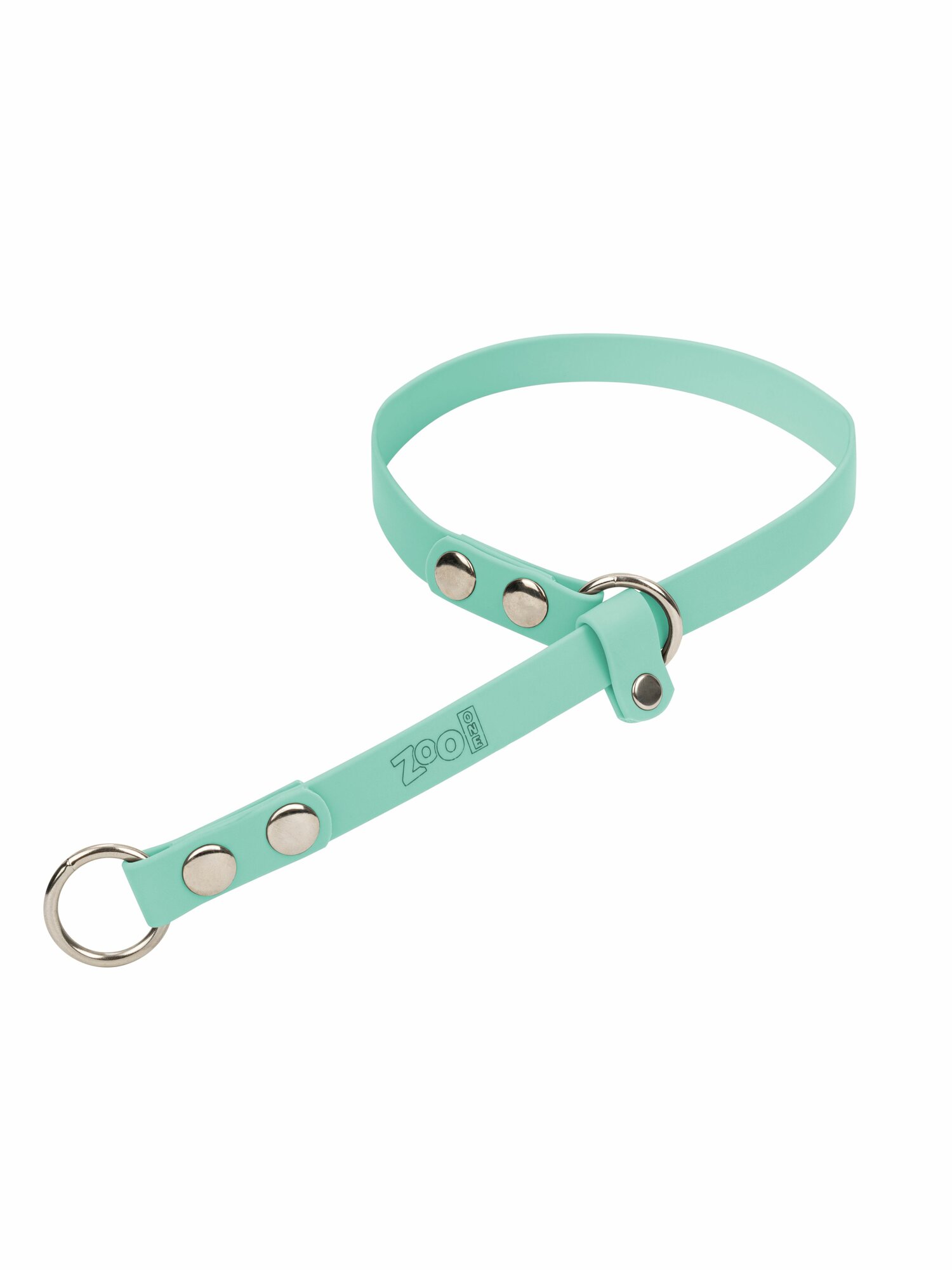 Ошейник-удавка для собак средних и крупных пород, биотан, ширина 15 мм, обхват шеи до 55 см, бирюзовый, ZooOne