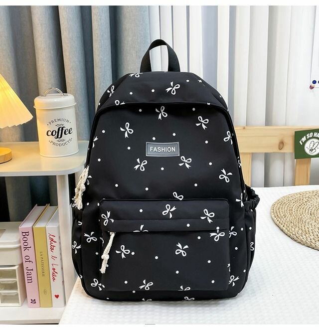 Вместительный школьный рюкзак для девочек в японском стиле с бантом для школы