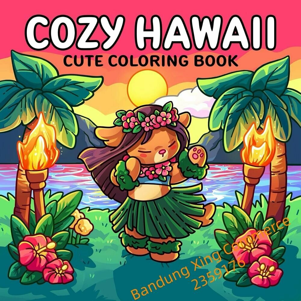 Раскраска антистресс для взрослых и подростков Coco Wyo -COZy HAWALI 84