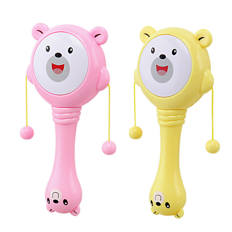 Бонни Беар детский бубен-игрушка для 0-3 лет, музыкальная игрушка для младенцев с цветным набором, одна штука