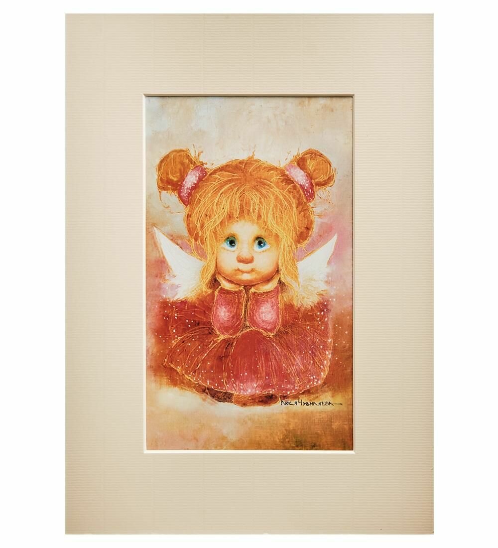 Жикле в паспарту Мечтательный ангел 21х29,7 A2154354