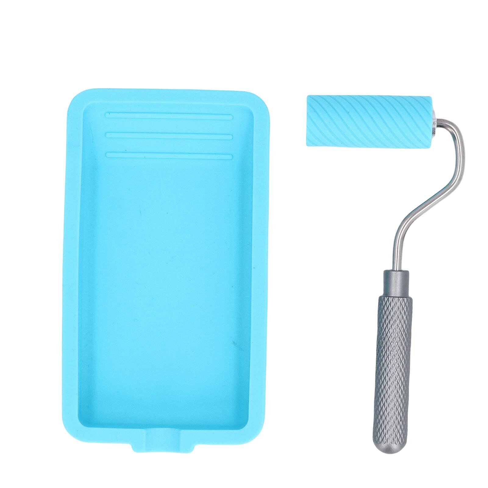 Набор силиконового валика и лотка, многоразовый, для покраски, деревообработки