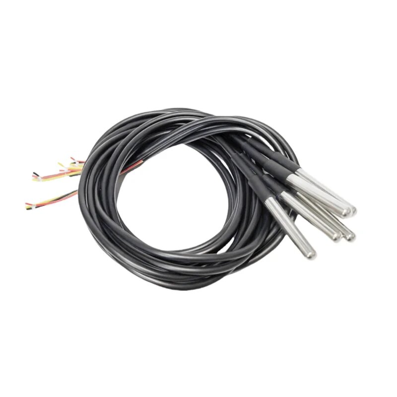 Водонепроницаемый датчик температуры DS18B20 1 м/2 м/3 м/5 м/10 м DS18B20 10m 1pcs