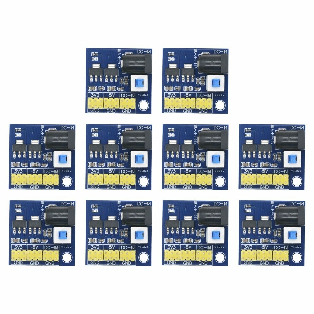 10 шт, модуль преобразования постоянного напряжения с несколькими выходами 3,3 В 5В12В в постоянный