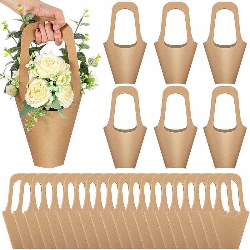 150 упаковок крафт-бумаги цветы подарочные пакеты