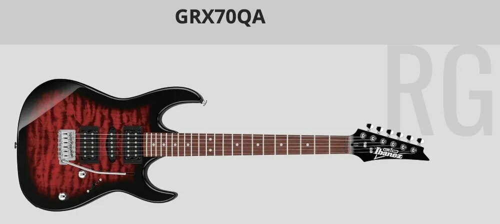 Электрогитара IBANEZ_GRX70QA — фото 1