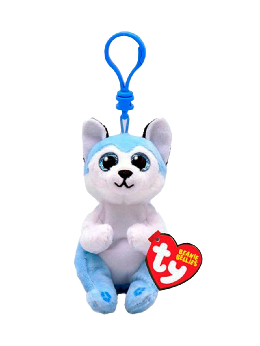 TY Мягкая игрушка-брелок Тандер голубая хаски 10 см 43105 с 3 лет
