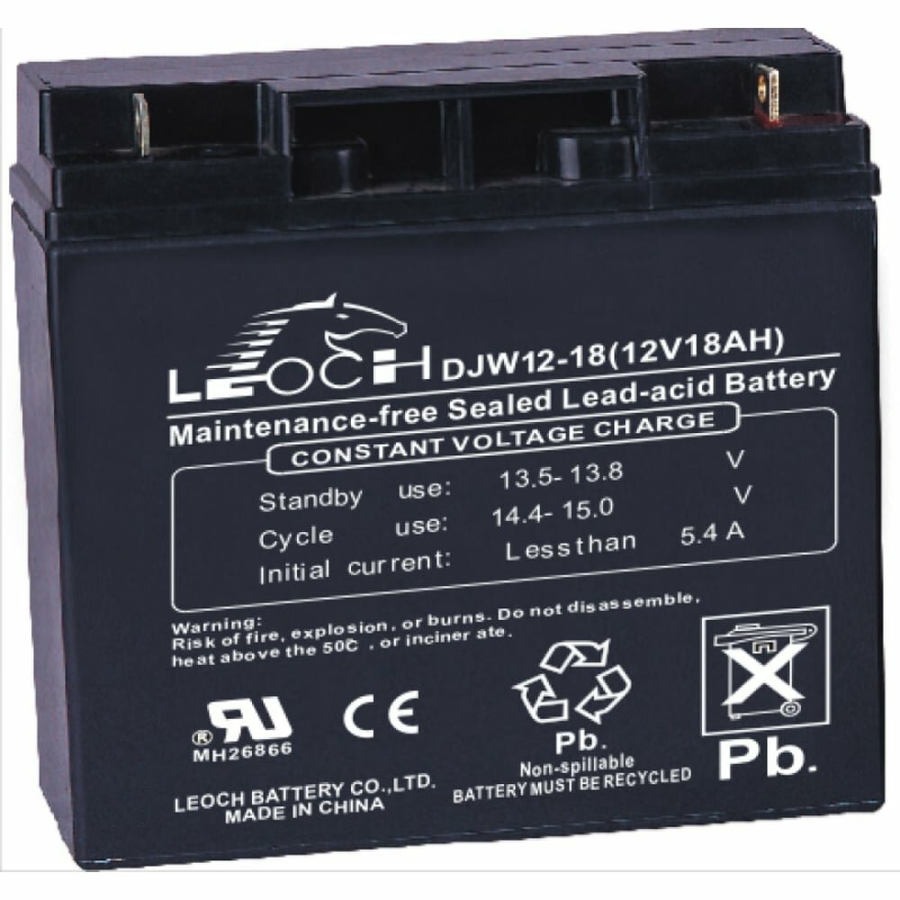 Аккумулятор для ИБП Leoch DJW12-18 12В, 18 Ач УТ-00000619