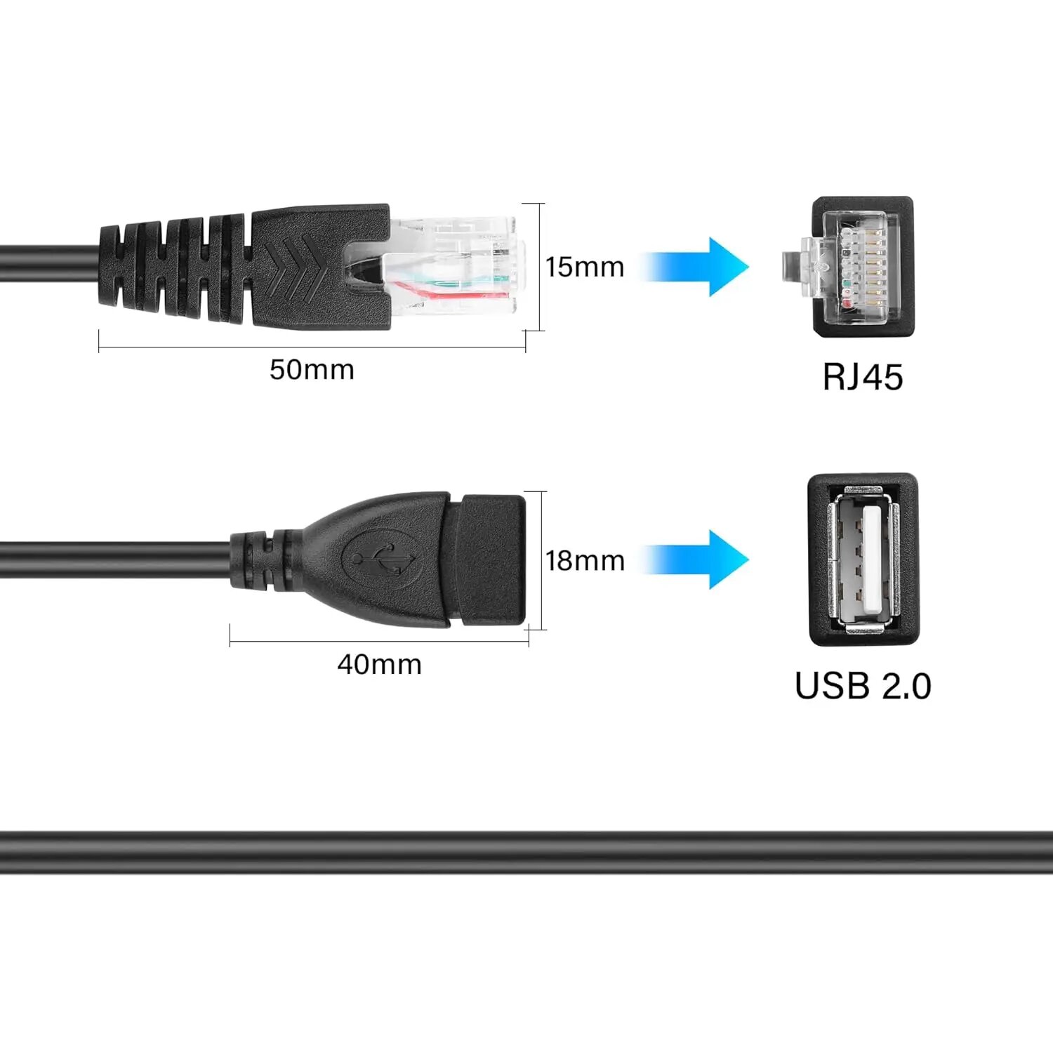 UpperFu USB-Ethernet адаптер 2 шт — фото 1