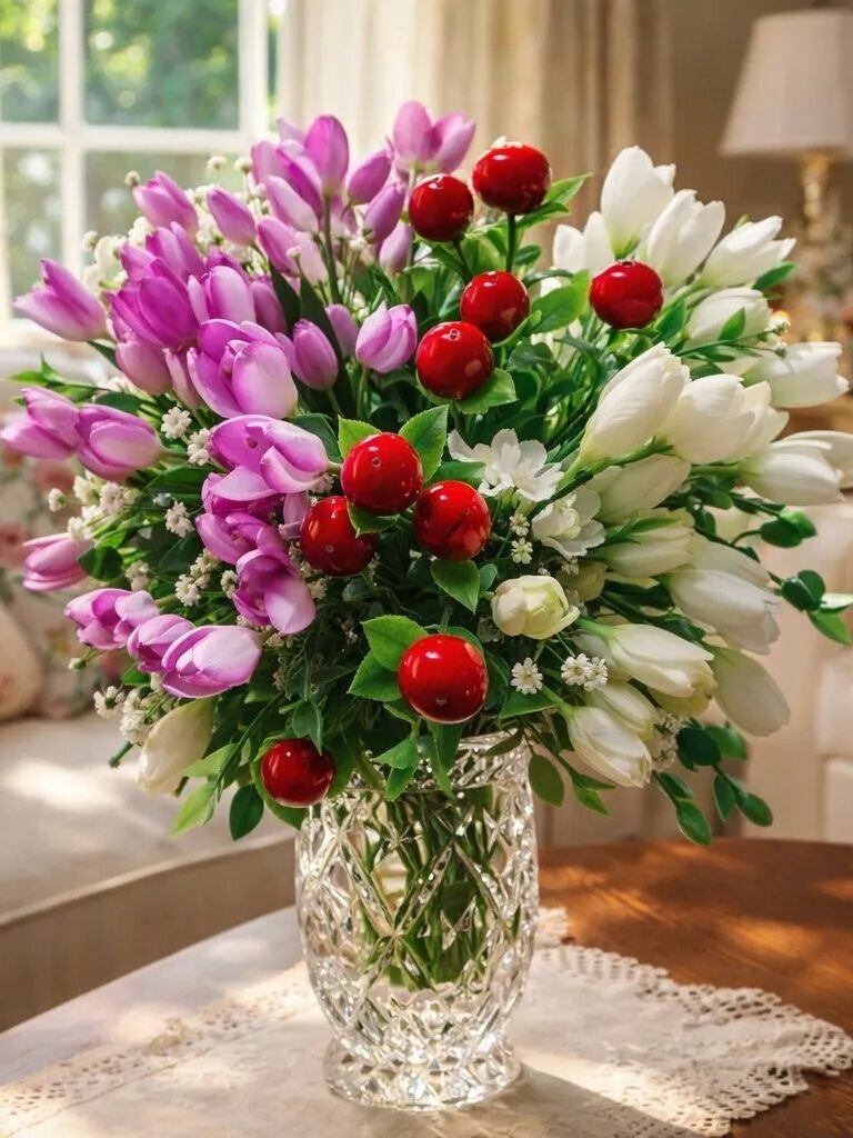 Букет искусственных цветов Крокусы