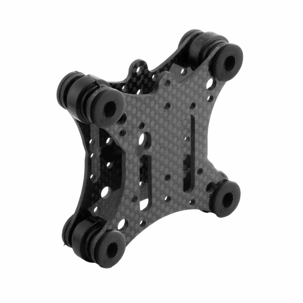 Антивибрационная пластина из углеродного волокна и резиновые шарики для экшн-камер Отлично подходят стабильного эффективного использования квадрокоптера