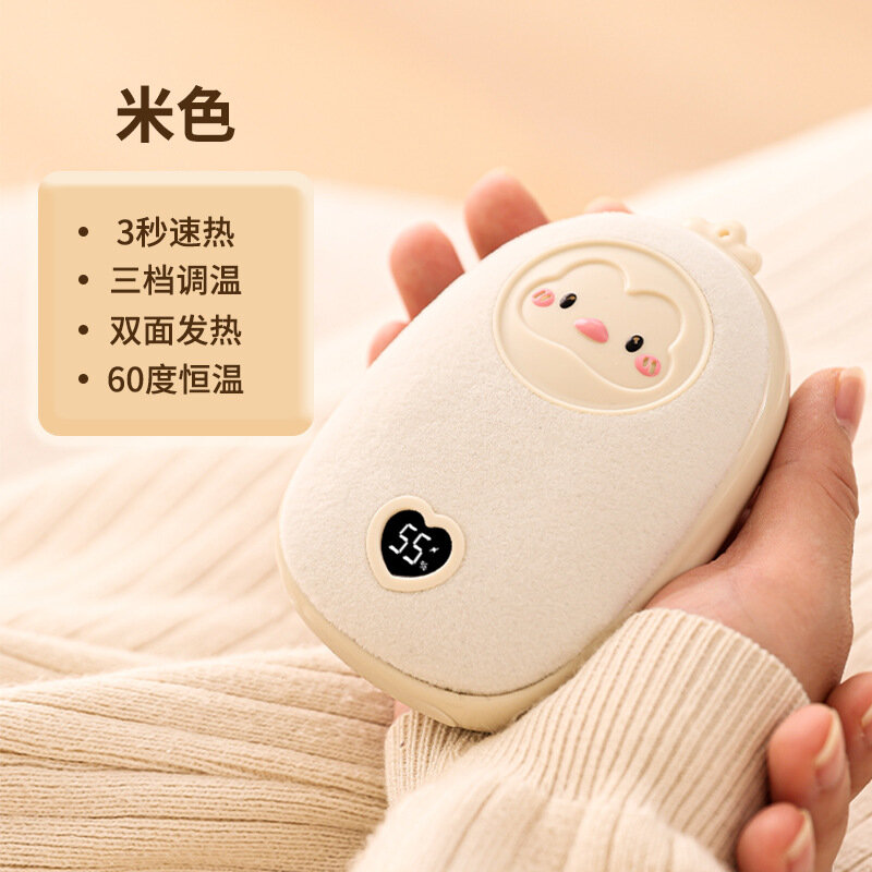 Новый грелка для рук с мобильной зарядкой 2-в-1 для женщин, портативная мини-грелка для зимы