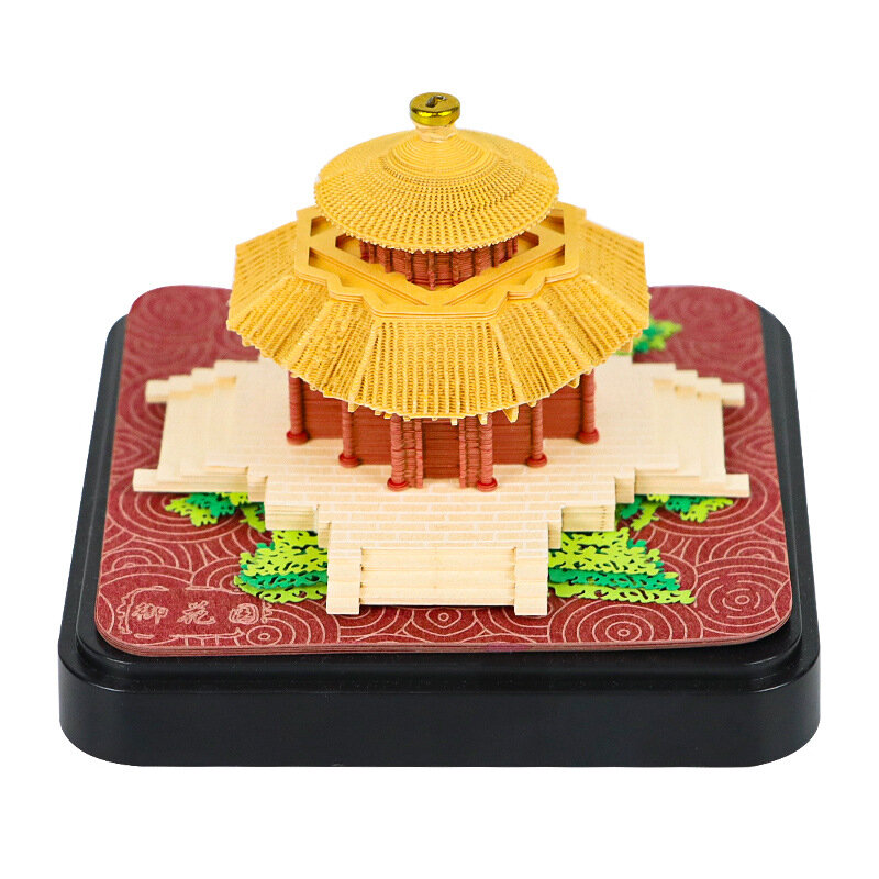 2026 Календарь с резьбой по бумаге в виде дракона из Пекинского Храма Небес, креативный культурный туристический подарок, 3D стерео панорамные стикеры, настольный календарь