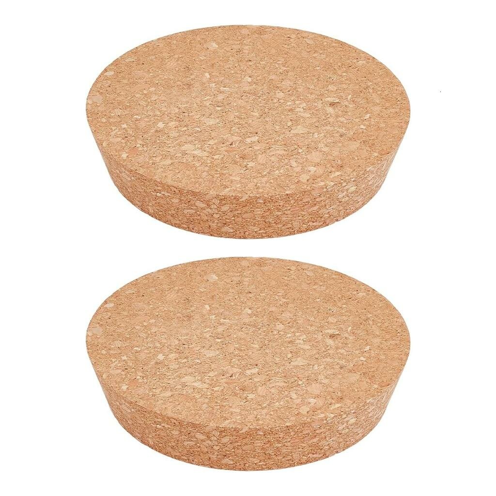 Плоские круглые пробки из пробкового дерева для банок и бутылок, Две части
