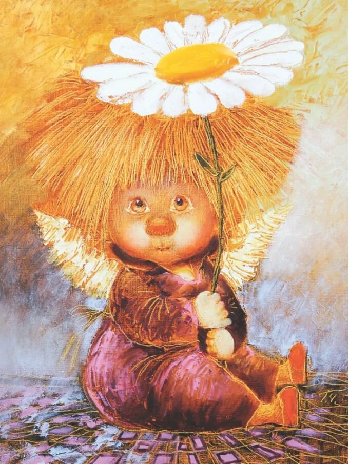 Алмазная мозаика 30х40 см - Ангел надежды и веры. Галина Чувиляева