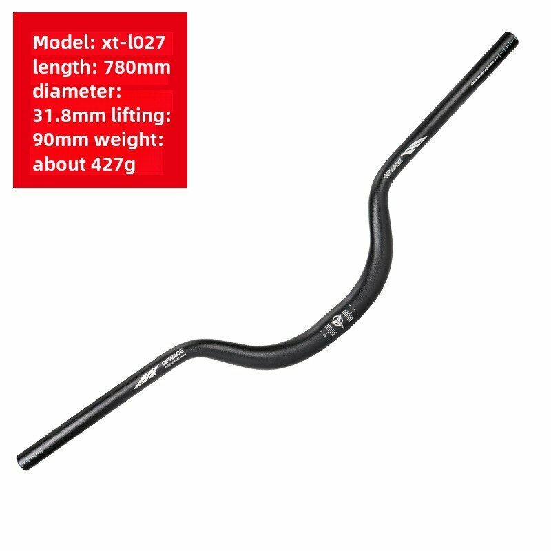 GEWAGE горный велосипед ласточка руль алюминиевый сплав горизонтальный руль горный хват удлиненный велосипедный изогнутый руль 31.8 аксессуары для езды (XT-L027)