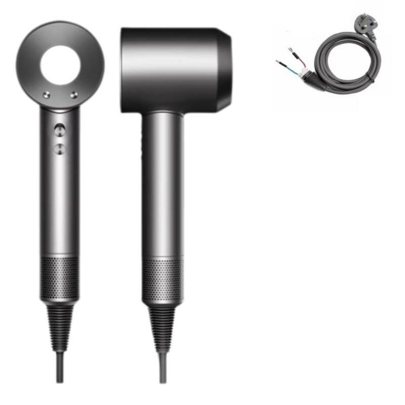 Фен для волос к729 мощный тихий универсальный с защитой отрицательными ионами и регулировкой температуры uk, серый