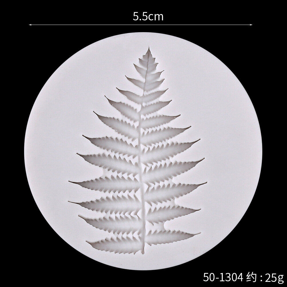 Силиконовые формы DIY для украшения тортов с изображением травы, листьев и кленовых листьев