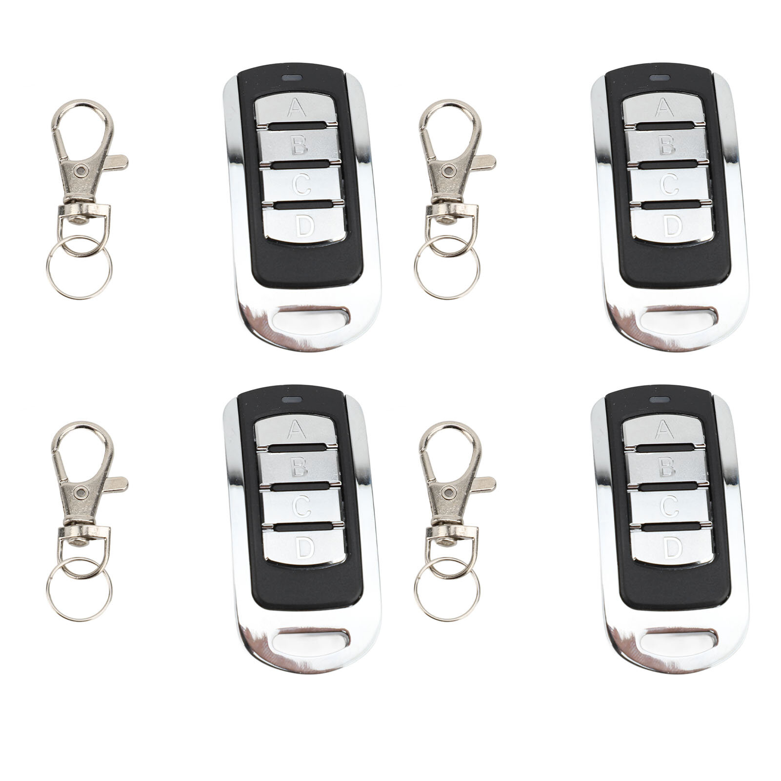 Полнодиапазонный Копирующий Пульт Дистанционного Управления ABCD с частотой от 250 до 913 МГц, 4 Кнопки, Высокостабильный Открыватель Гаражных Ворот с Беспроводным Управлением для Домашней Безопасности, 4 шт.
