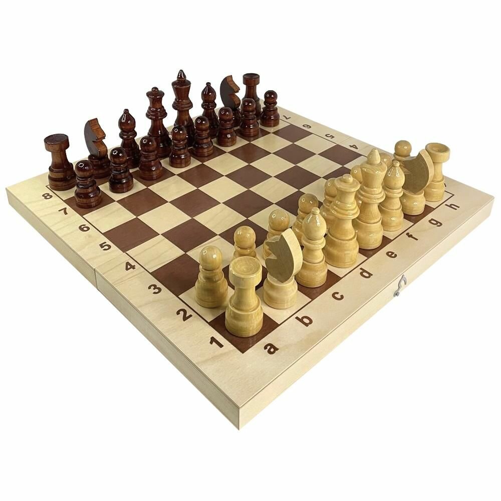 Шахматы "Кировские" большие (Россия, дерево, 43х21.5х6 см) 63067 Ладья-С