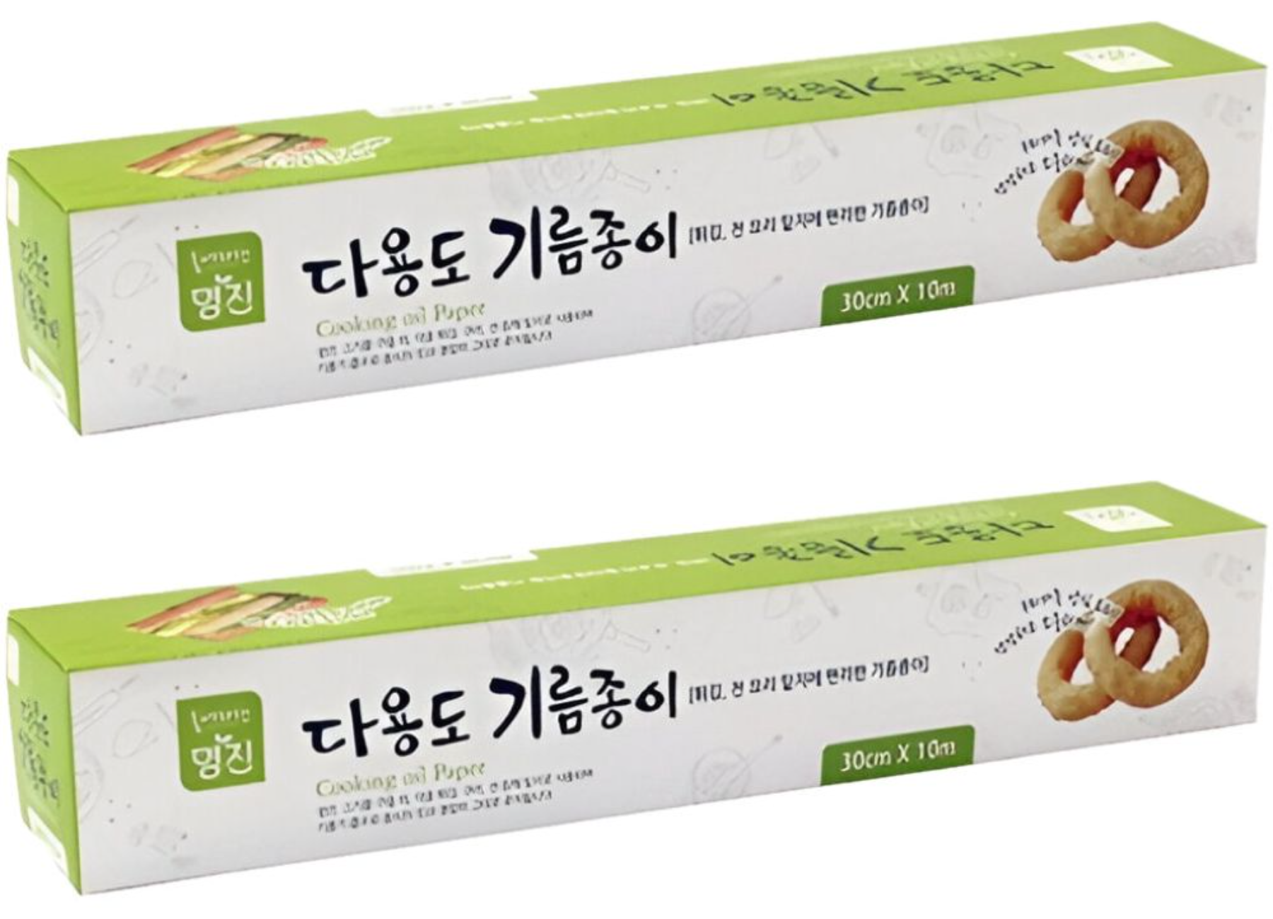 Жиропоглощающая бумага Home MJ с отрывным краем-зубцами, 30 см, 10 метров, 2 упаковки