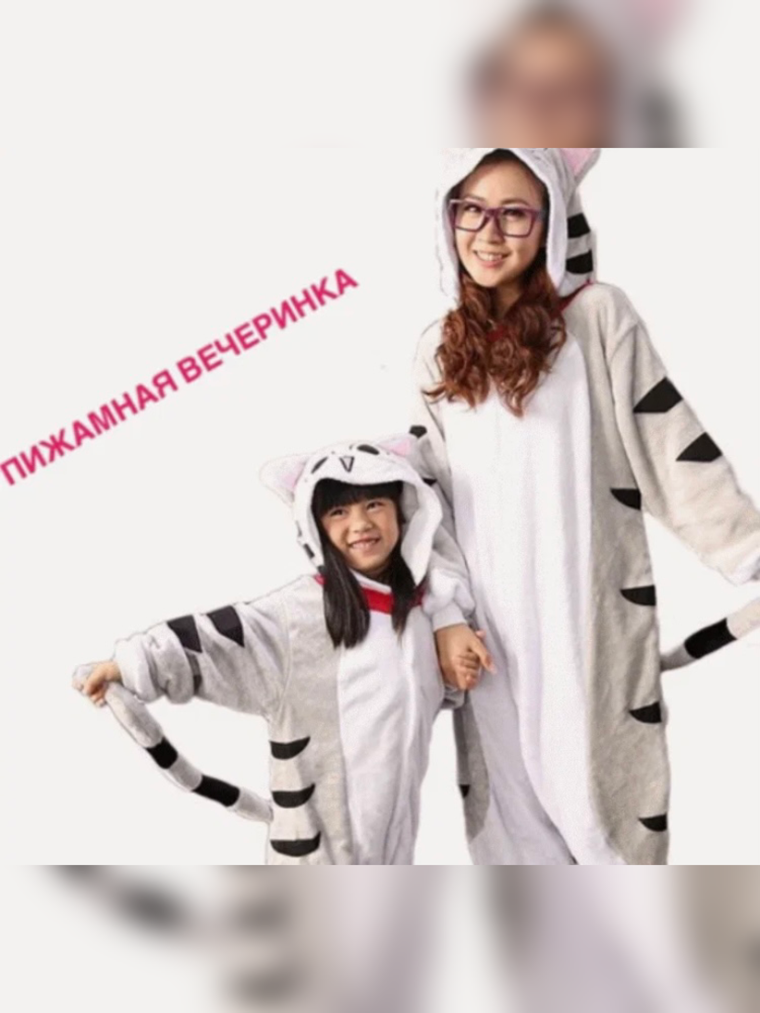 Кигуруми Кот Чио  Халат модель " Кигуруми", серый — фото 1