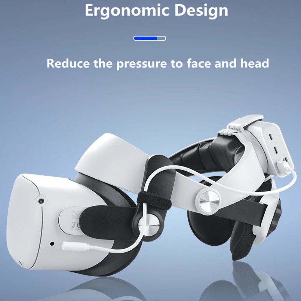 Ремешок на голову ABKM VR M2 F2, регулируемая гарнитура, стекло VR для Oculus Quest 2, аксессуары, крепление для лица, подкладка, подставка для шлема VR