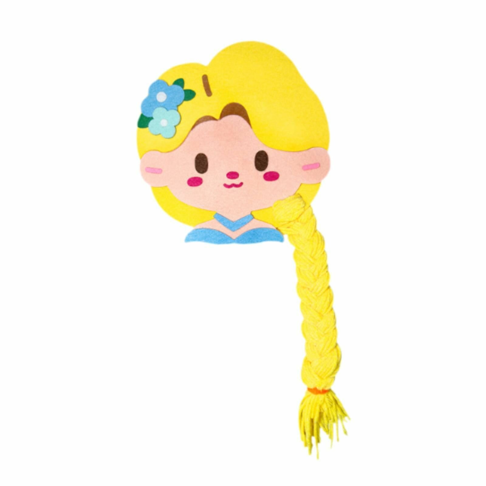 Сенсорный игровой набор для плетения кос, доска для практики причесок для детей от 3 до 6 лет, желтая, развивающая игрушка