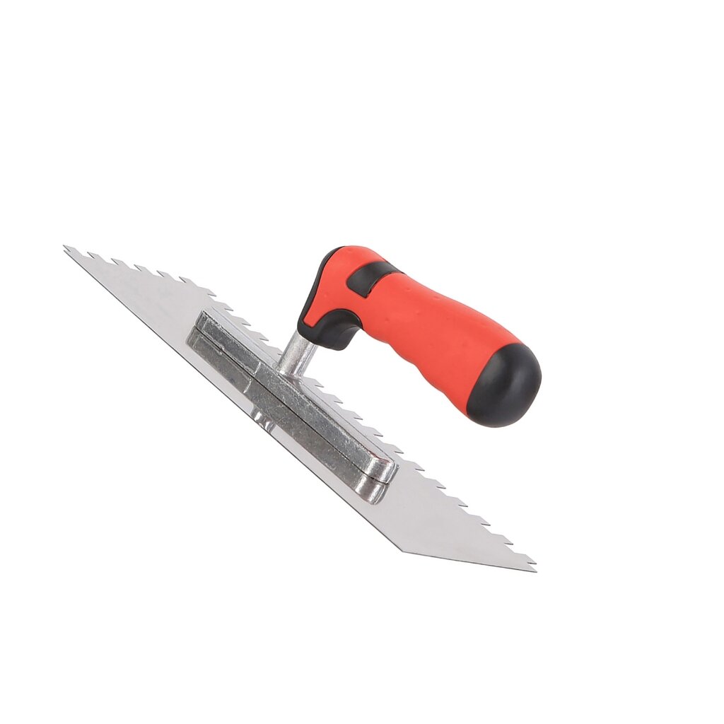 Инструмент для укладки плитки Плоский шпатель с квадратным надрезом из нержавеющей стали Ручной набор для укладки каменной плитки на стены и пол