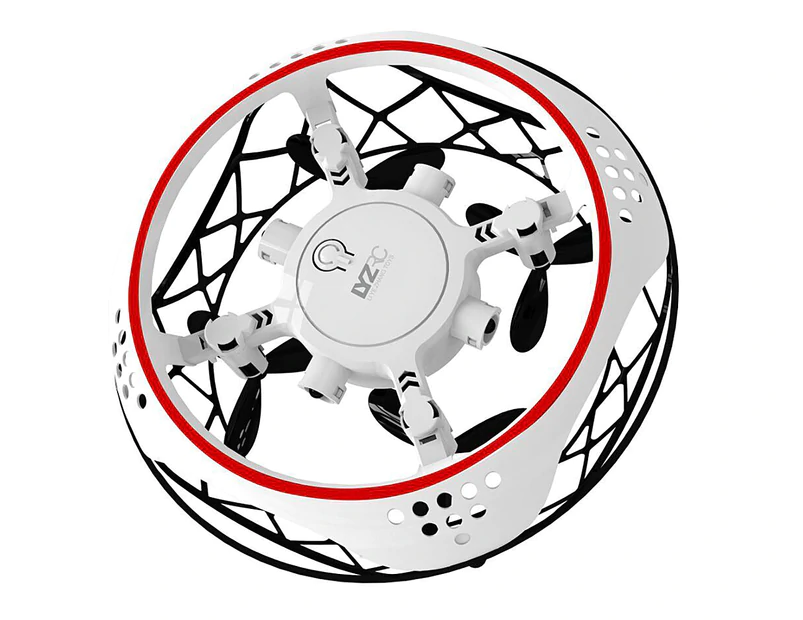 Мини дрон-беспилотник квадрокоптер с инфракрасным датчиком, ручным управлением, удержанием высоты, для мальчиков, детей, игрушка, подарок, белый цвет, материал ABS, размер 106x40mm, вес 30г, батарея 3.7V 300mAh, время полета 6-8 мин, время зарядки 40