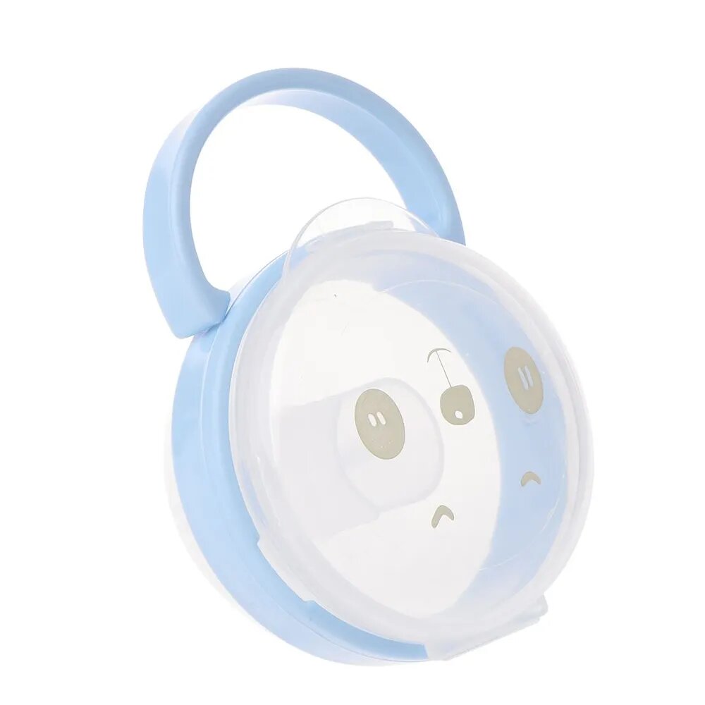 Товары для матери и ребенка, Прозрачный кейс сосок в стиле мультфильма - синий