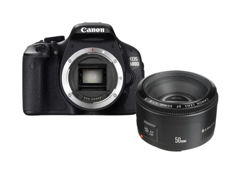 Фотоаппарат Canon 600D Kit EF 50mm f/1.8 II