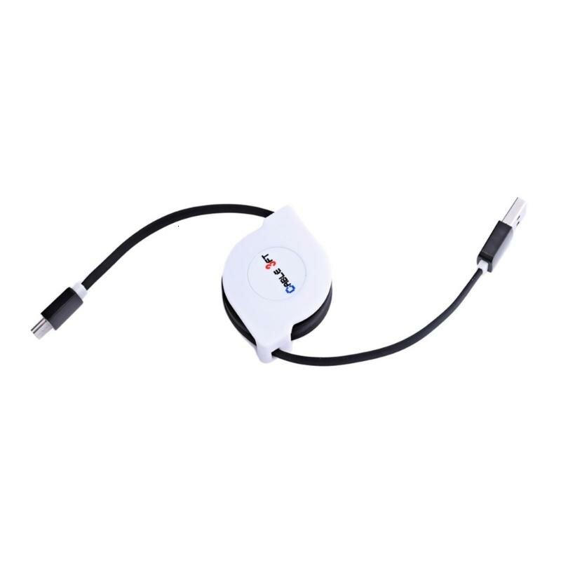 Выдвижной кабель для передачи данных от USB к TYPE C-черный