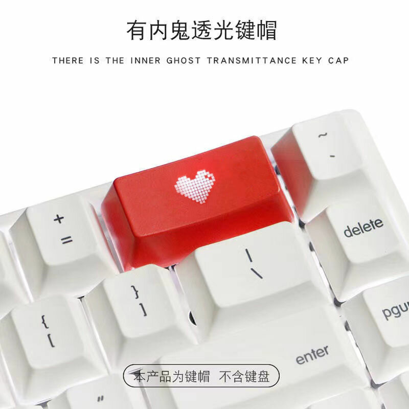 Персонализированные механические клавиши для клавиатуры, полупрозрачные красные и черные прозрачные клавиши, одиночная клавиша для клавиатуры, DIY дропшиппинг