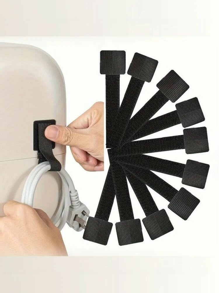 Органайзер для компьютерного стола, липучка используется для проводов, многоразовый, подходит для управления проводами на рабочем столе, аксессуары для бытовой техники