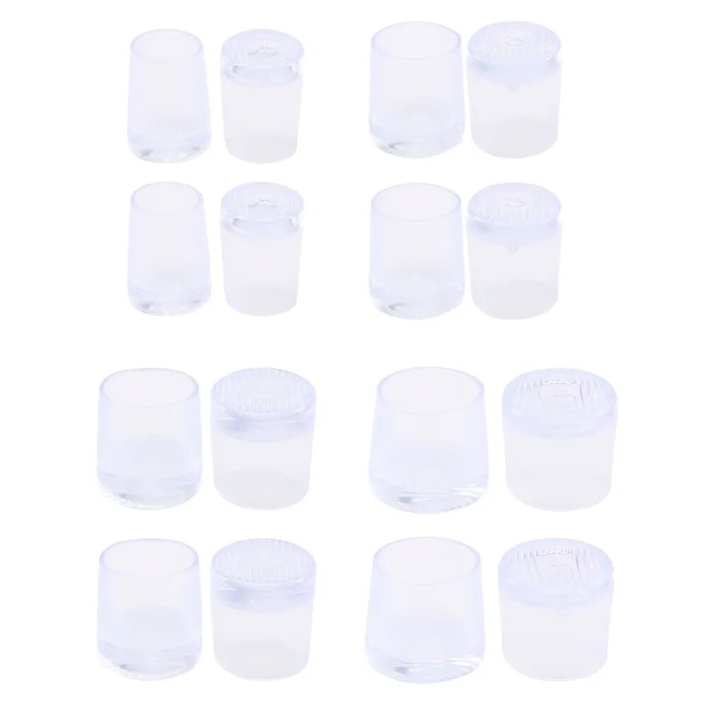 8 пар накладок на каблуки, очень маленькие, средние, большие, прозрачные