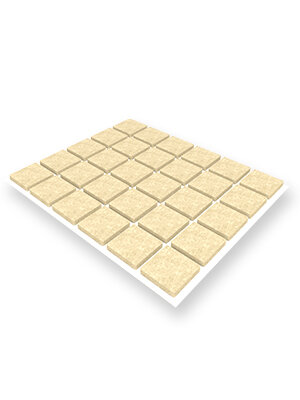 Накладки протекторы на ножки стула 25*25mm 30 шт. защитные для мебели фетровые самоклеящиеся квадратные / Фетровые накладки-протектор на стулья квадрат