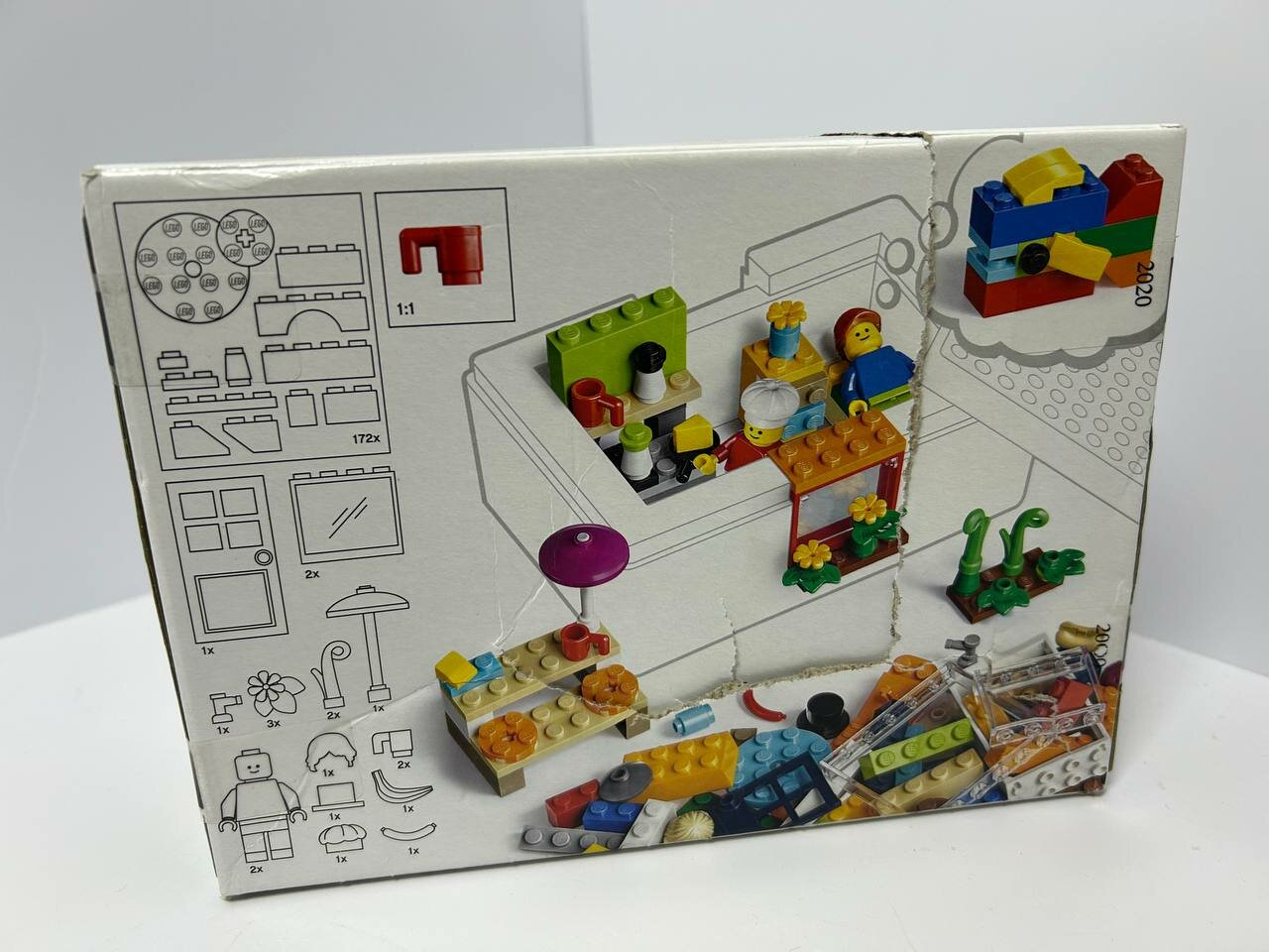 Конструктор LEGO детский бюгглек , 201 деталь, разные цвета, оригинал IKEA