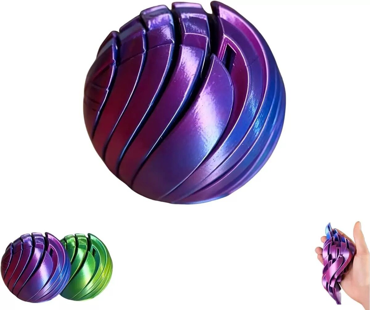 Кросс-бордерный популярный 3D-печатный спиральный антистрессовый слайм-мяч, креативный подарок, развивающая игрушка для детей