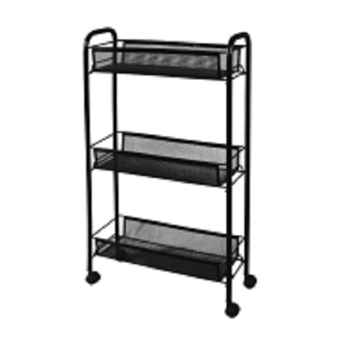 Этажерка 3-Х полочная ладья 1К черная 440*170*755 ММ соликамск