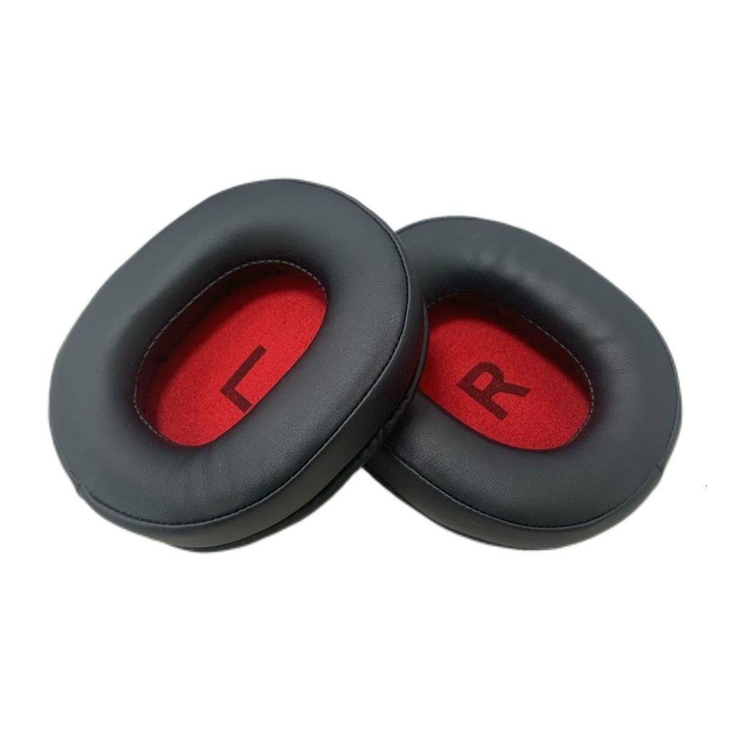 Кожаные амбушюры для наушников OneOdio A70 A71, Черная Красная сетка