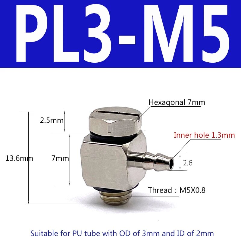 Разъем SMC PL3-M5, 10шт