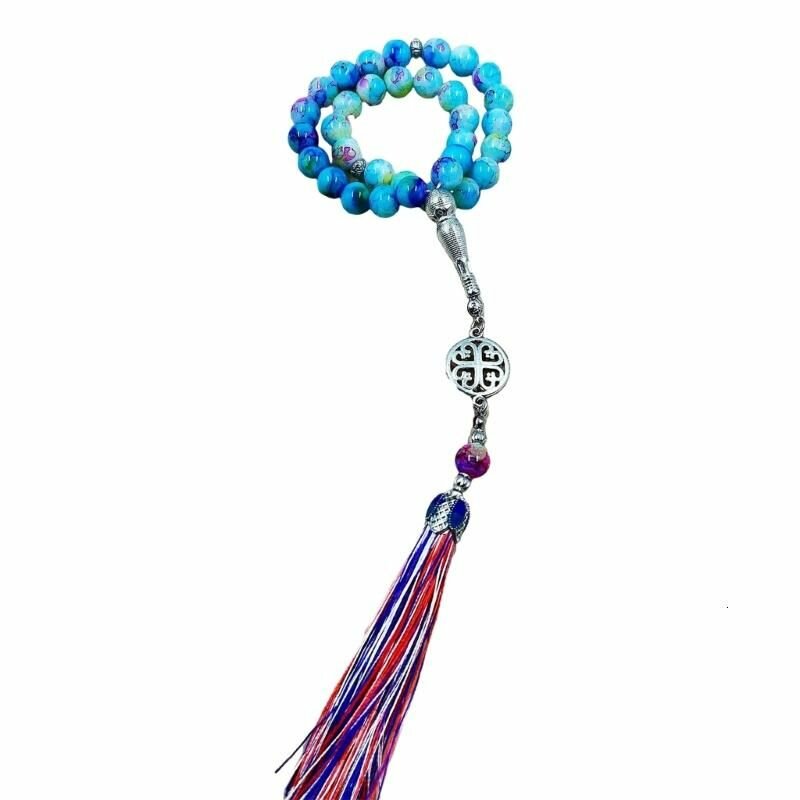 Религиозные молитвенные бусинки браслет исламский, Цвет № 4